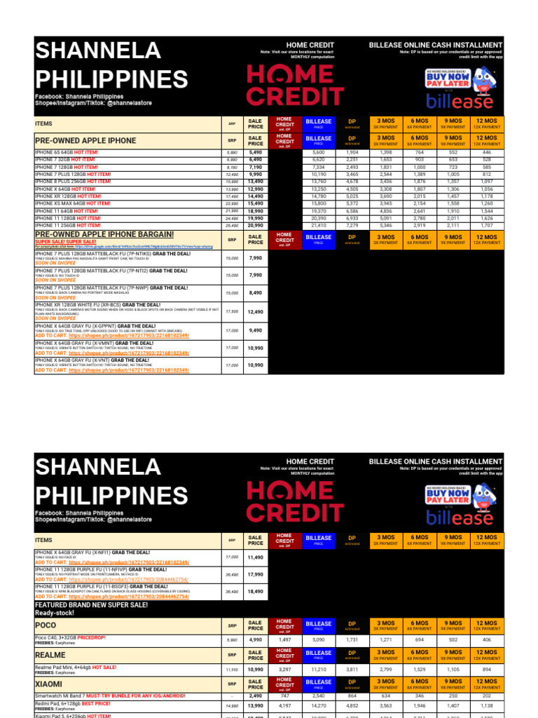 Shannela Complete Prices | PDF