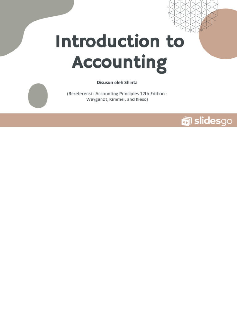 Intro To Accounting | PDF