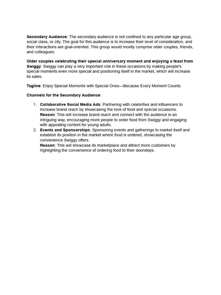 Swiggy Case Study | PDF