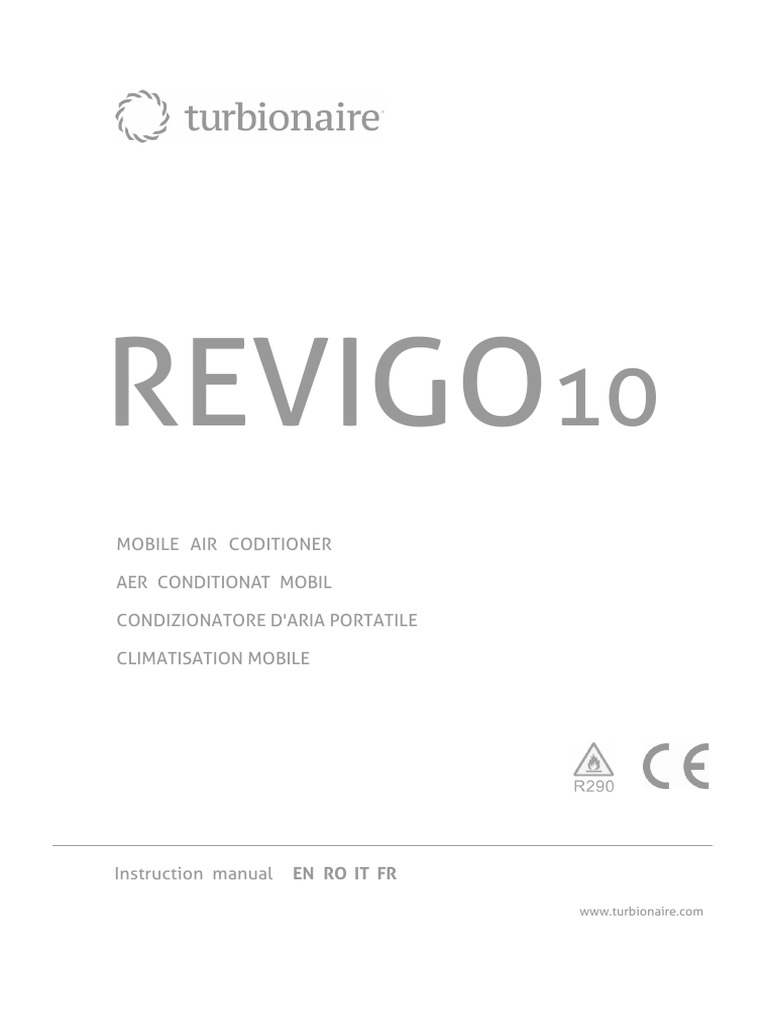 Manual de Utilizare Aparat Aer Conditionat Portabil Turbionaire Revigo ...