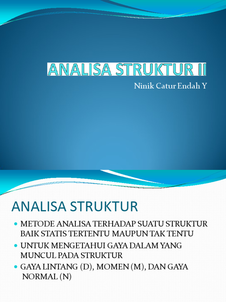 01 - Pengantar Struktur Statis Tak Tentu - Metode Luasan Momen | PDF