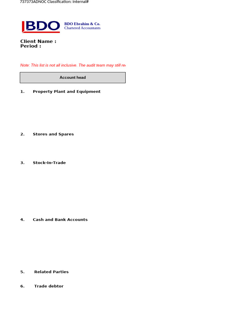 Client Name: Period:: Chartered Accountants | PDF