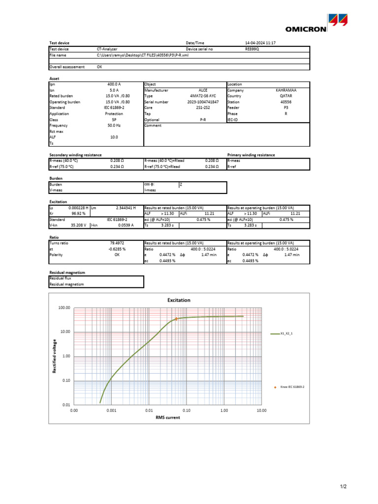 Test Device: Excitation | PDF