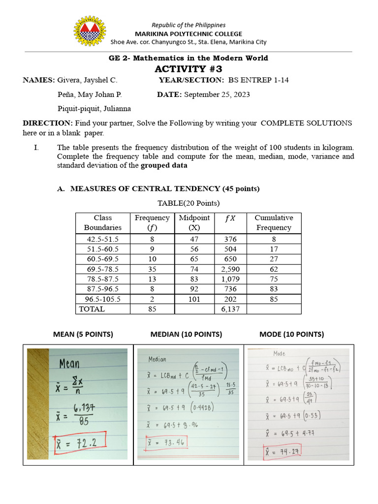 Activity #3 MMW | PDF