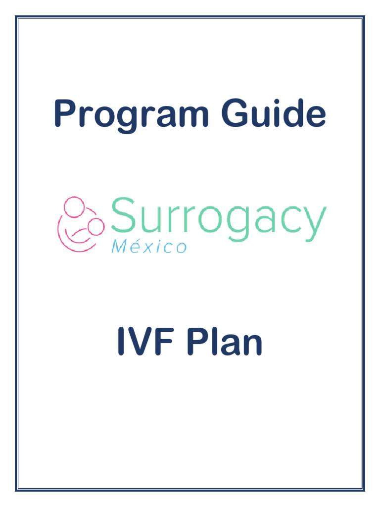 Surrogacy Guide For Intended Parents IVF Plan | PDF
