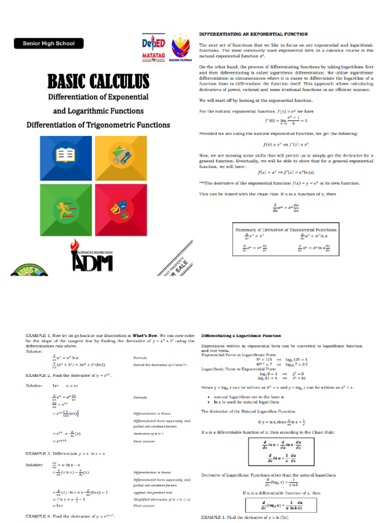 Q4 Basic Calculus Week 3 Adm | PDF