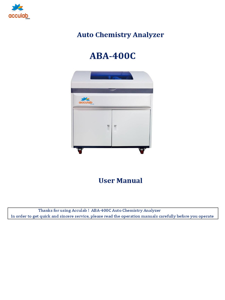 ABA-400C Manual F | PDF