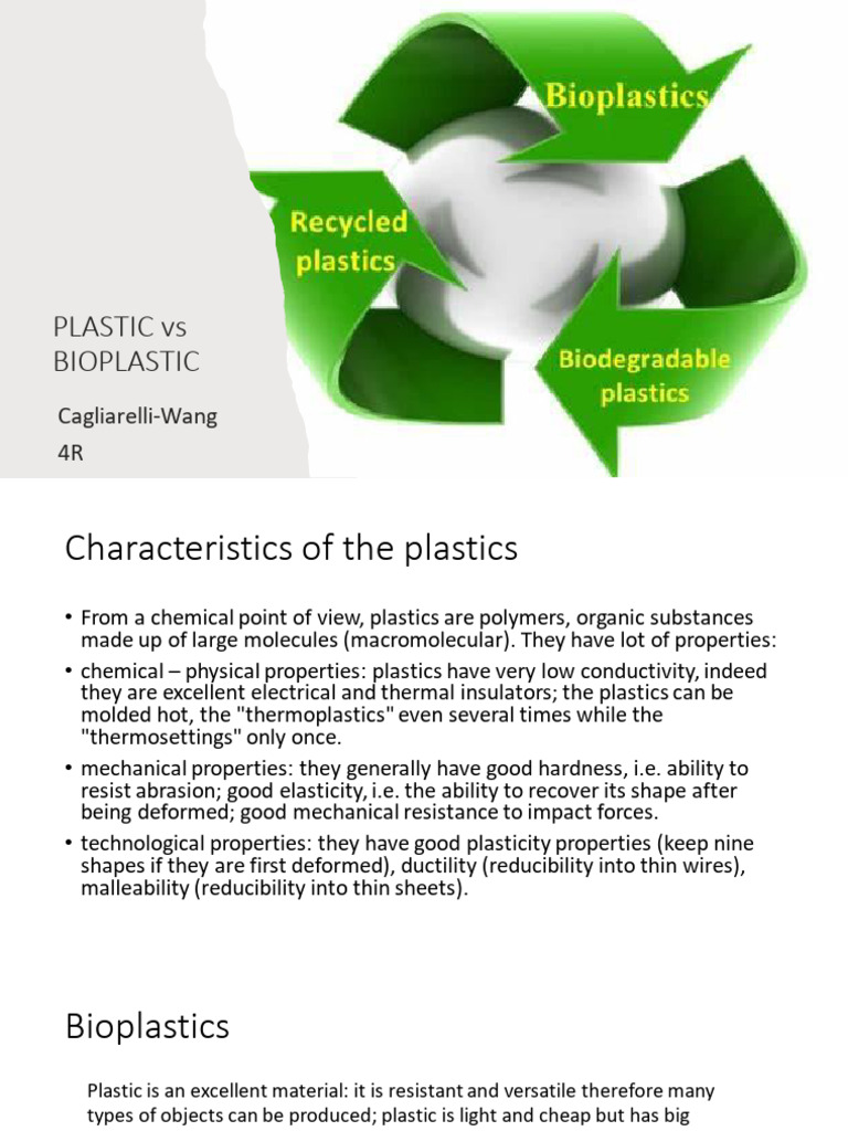 Plastic Vs Bioplastic | PDF