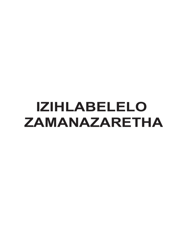 ISIHLABe Le Lo | PDF
