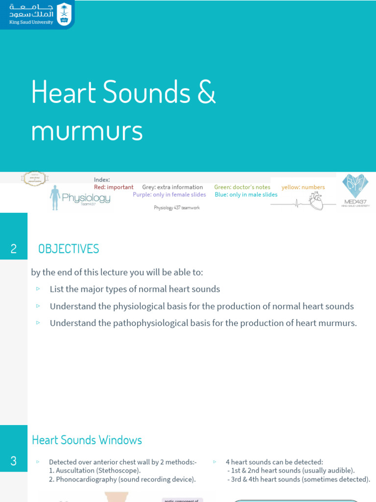 Heart Sounds | PDF
