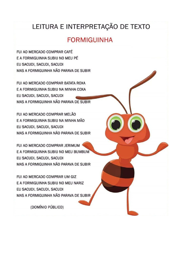 Formiguinha 1° Ano | PDF