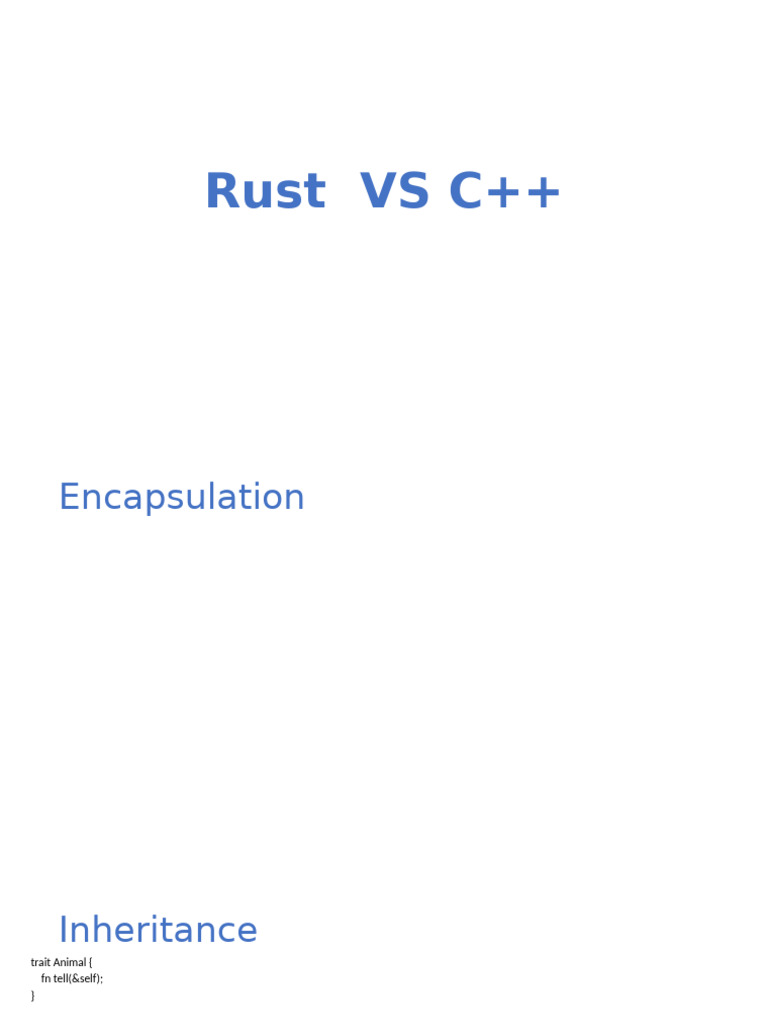 Rust VS C++ | PDF