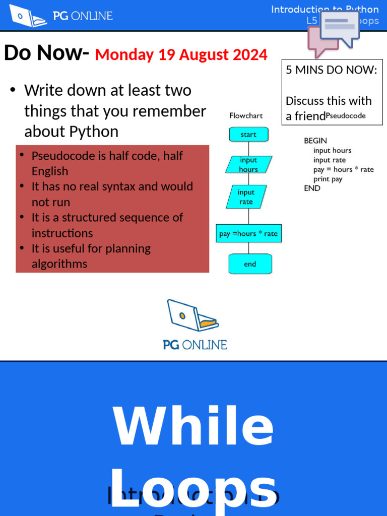 Python L8 While Loops - V2 | PDF