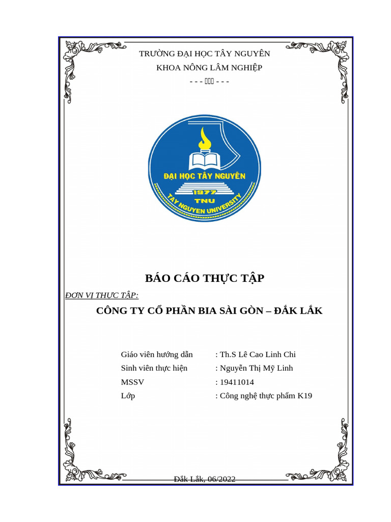 BÁO CÁO THỰC TẬP RÈN NGHỀ - MỸ LINH | PDF