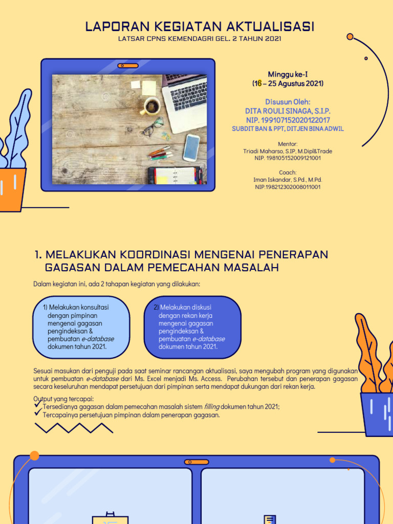 Contoh Laporan Mingguan | PDF