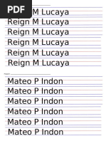 Letter M Kulayan Ang Mga Bagay Na Nagsisimula Sa Letrang M | PDF