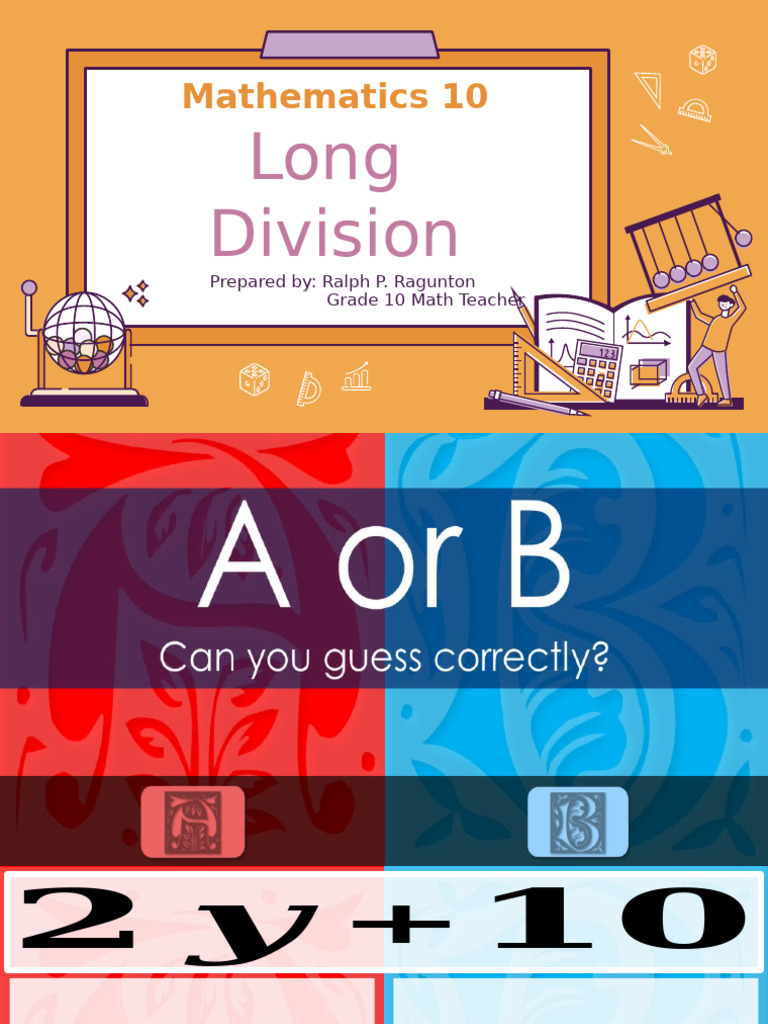 Introduction To Polynomials Long Division and Synthetic Division | PDF
