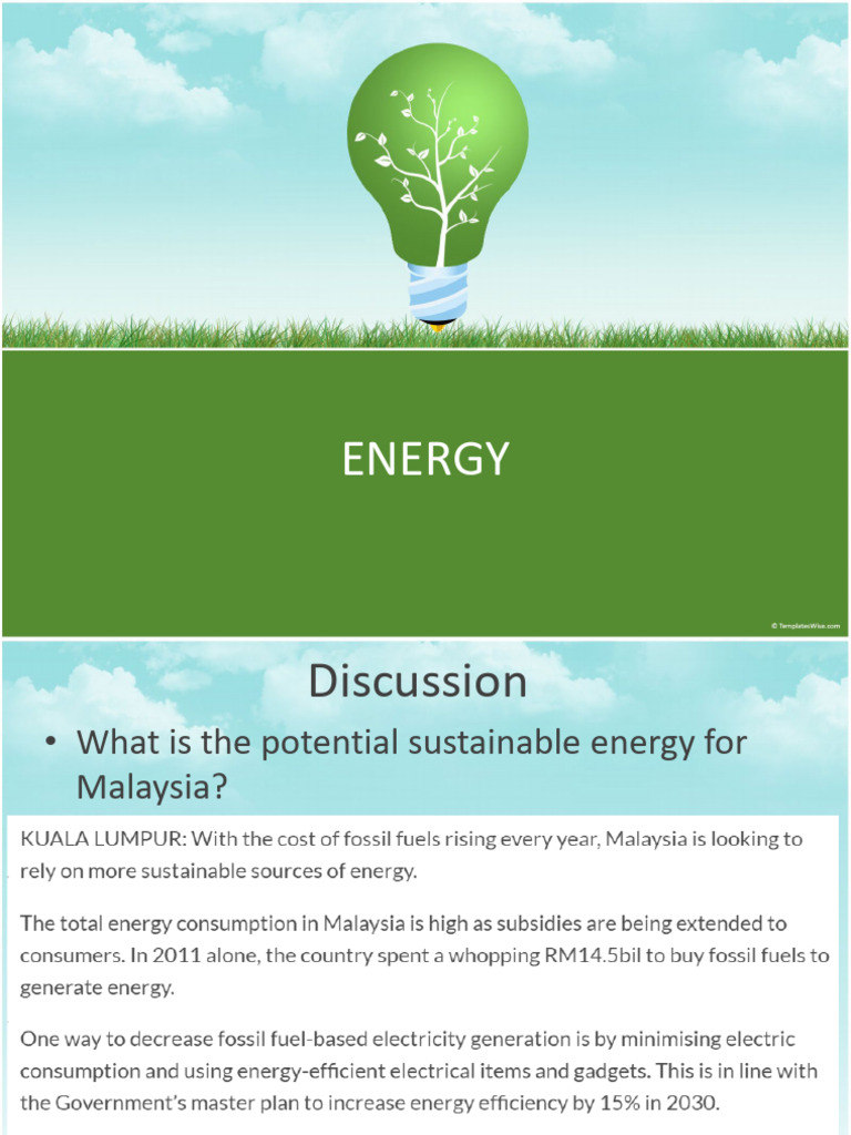Topic 6 Natural Resources - Energy | PDF