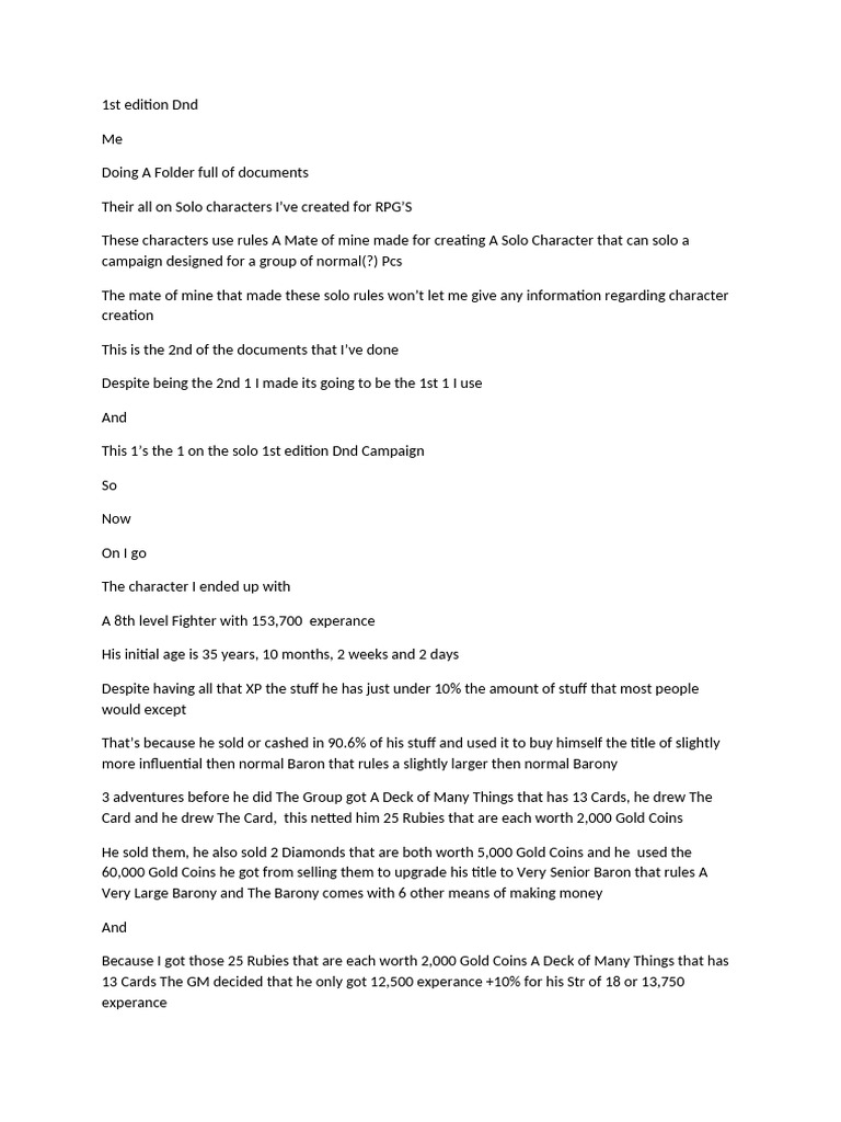 1st Edition DND | PDF