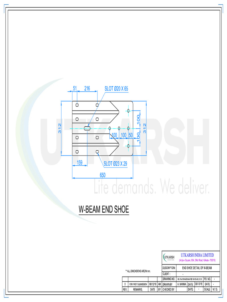 W-Beam End Terminal (Shoe) - 06.12.18 | PDF