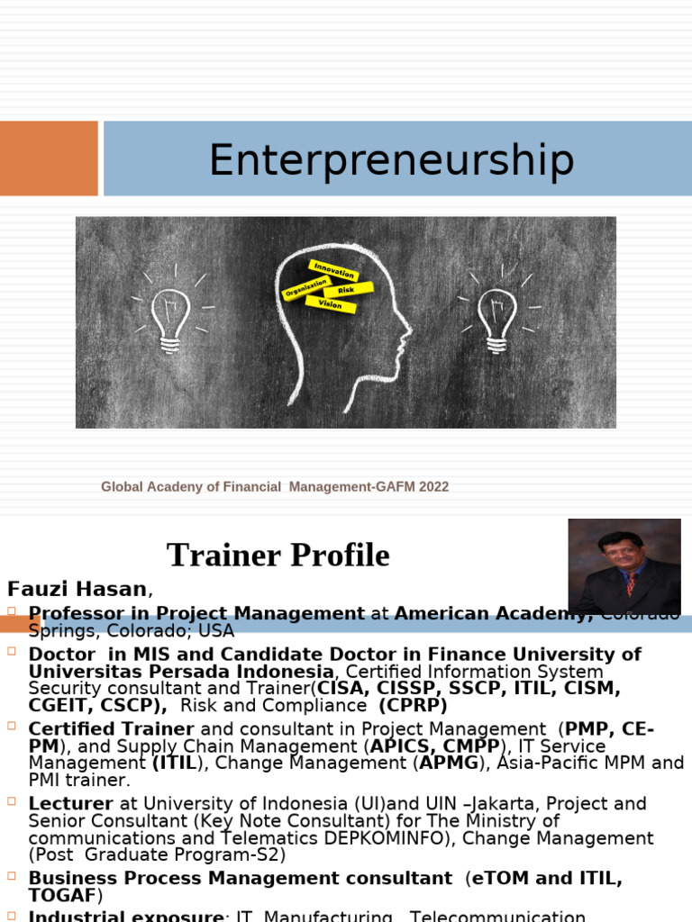 Enterpreneurship | PDF