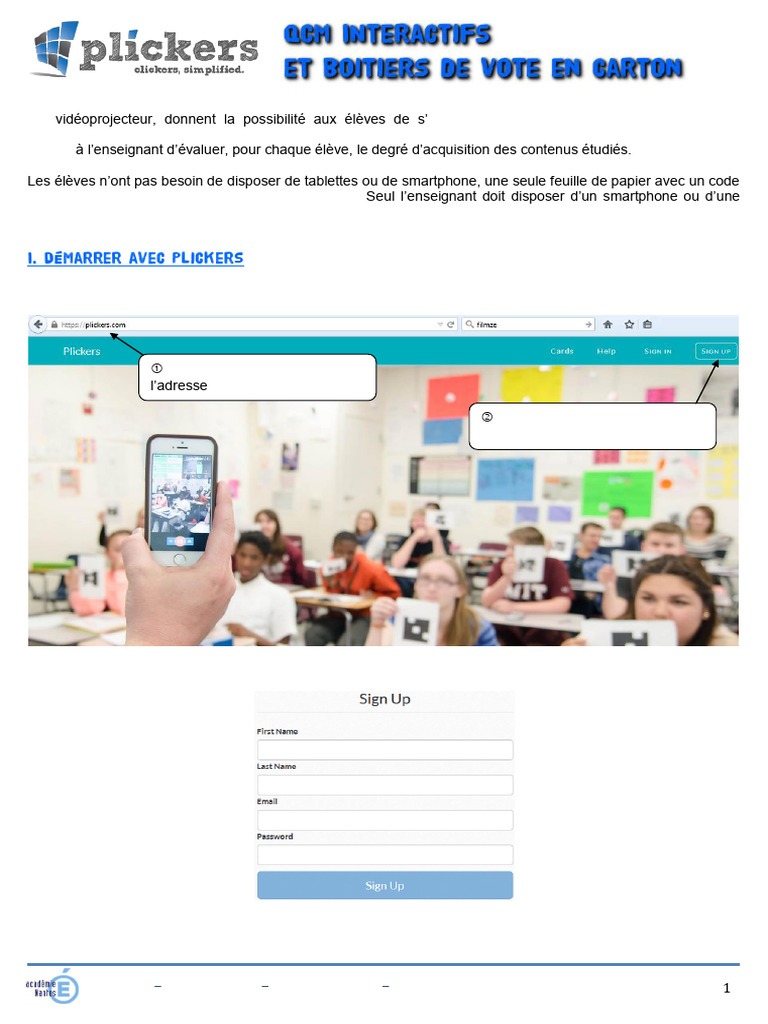 Tutoriel Plickers | PDF