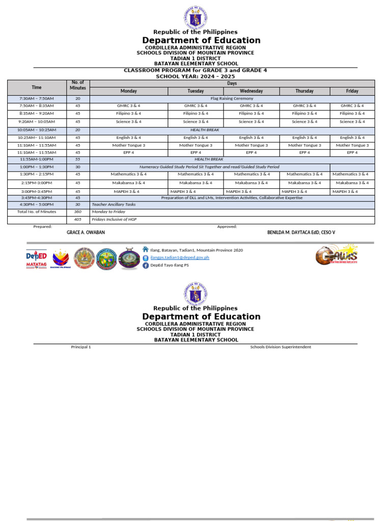 Barry Classroom Program | PDF