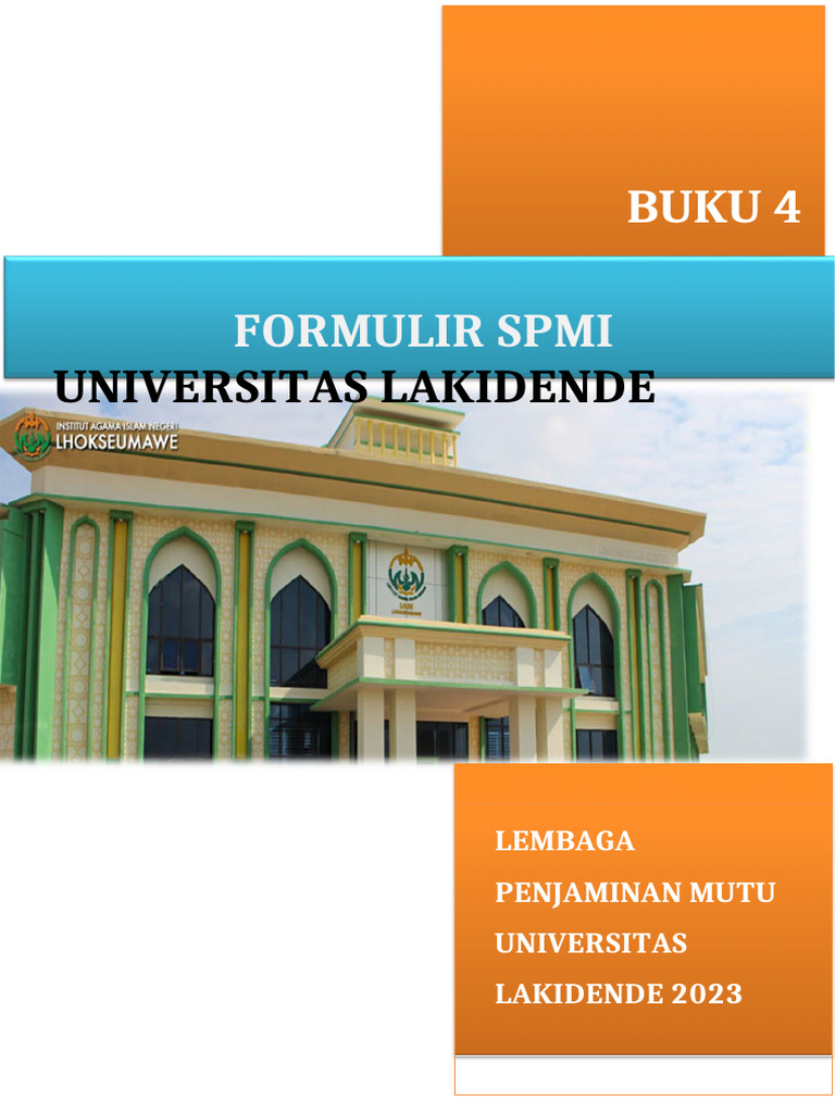 Formulir Spmi - Iain LSM | PDF