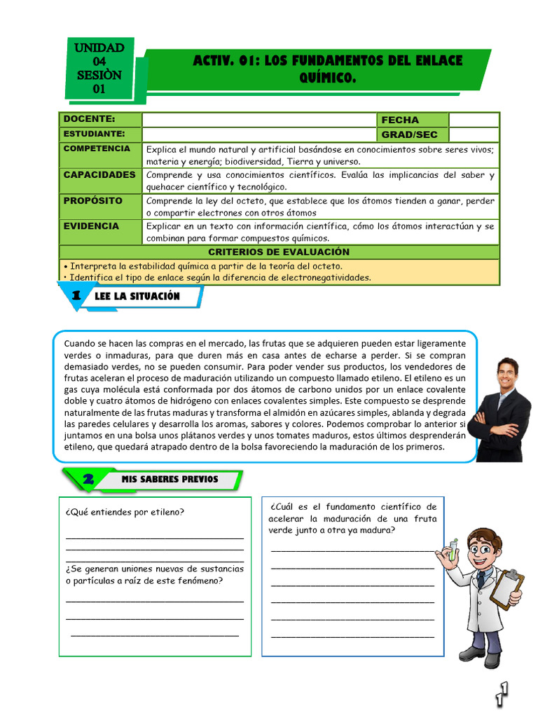 A-3º Act 1 Cyt Und 3 - Sem 1 | PDF