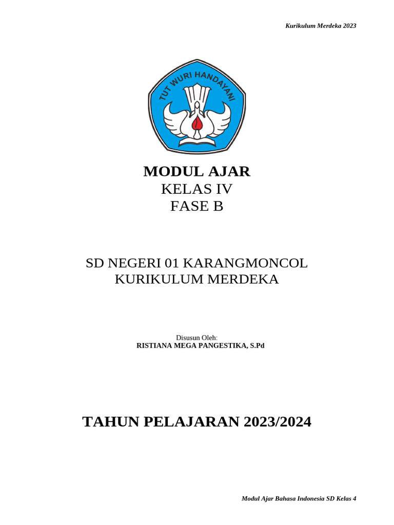 Modul B Indonesia K4 | PDF
