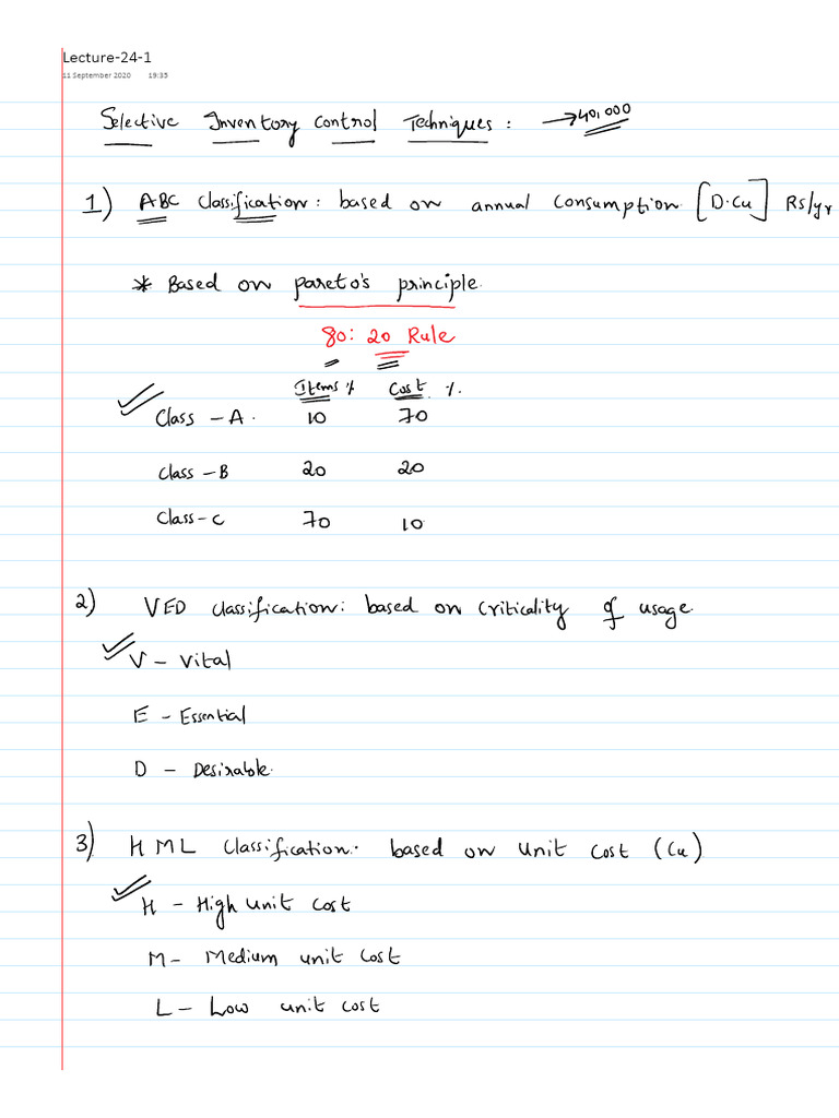 Industrail Engg Lecture 24 Part 1 | PDF