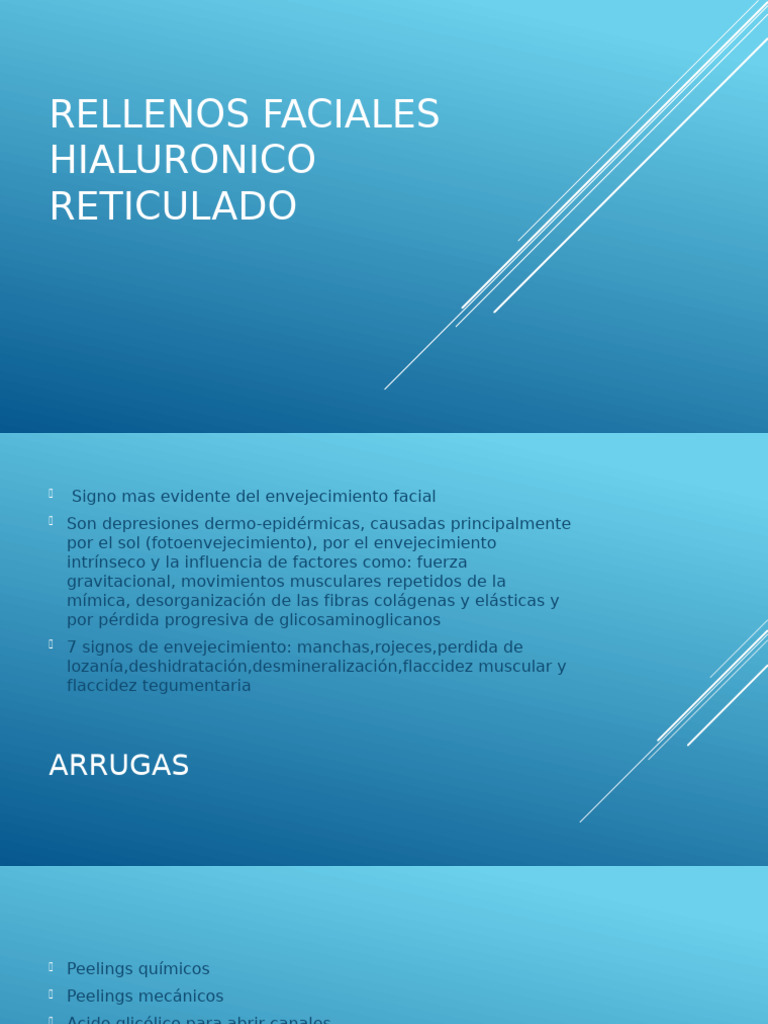 Rellenos Faciales | PDF | Piel