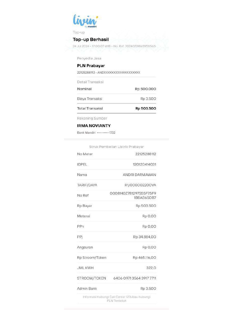 Listrik Bukti Bayar | PDF
