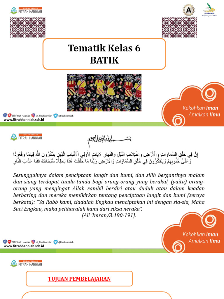 Tematik (BATIK) | PDF
