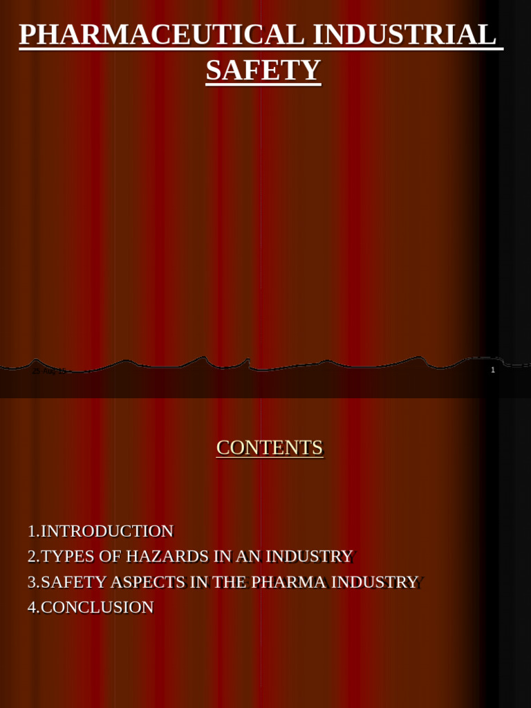 Safety Methods in Pharmaceutical Industry | PDF