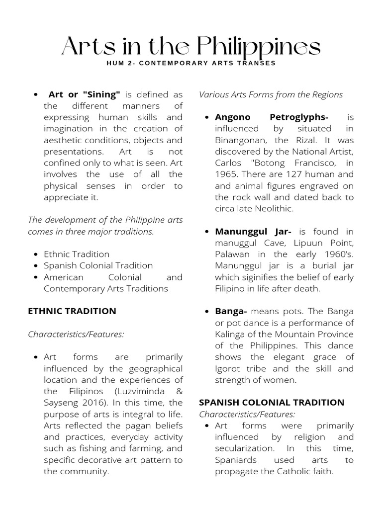 Contemporary Arts | PDF