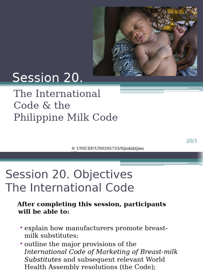 The International Code of Marketing A Breastmilk Substitutes | PDF ...