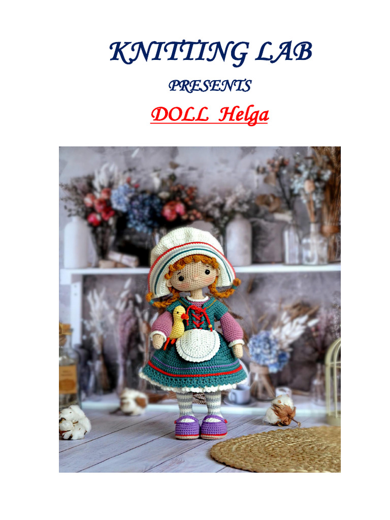 Knitting Lab - Doll Helga | PDF | Crochet | Science & Mathematics
