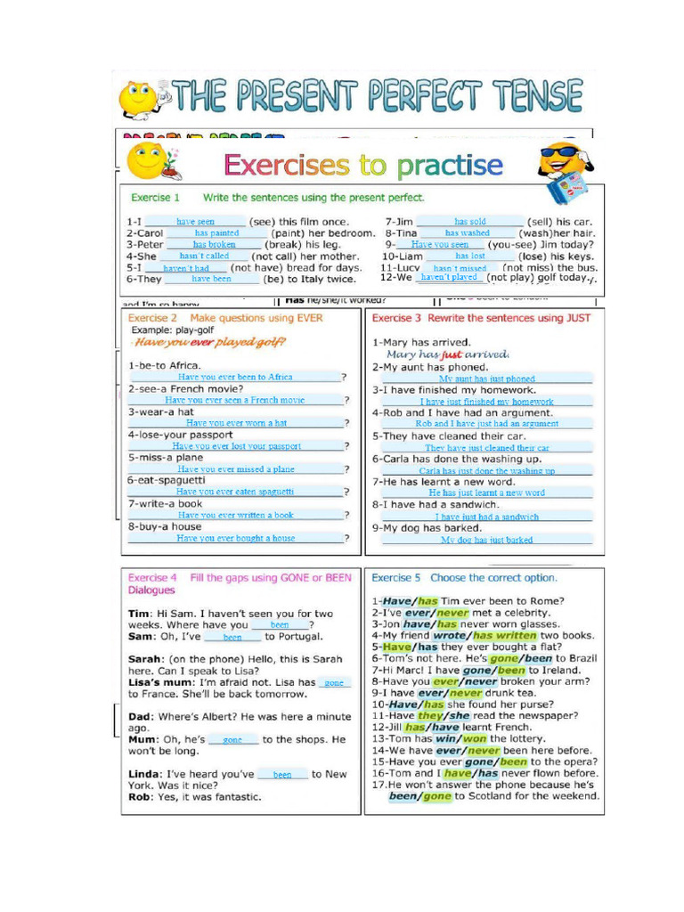 Present Perfect | PDF