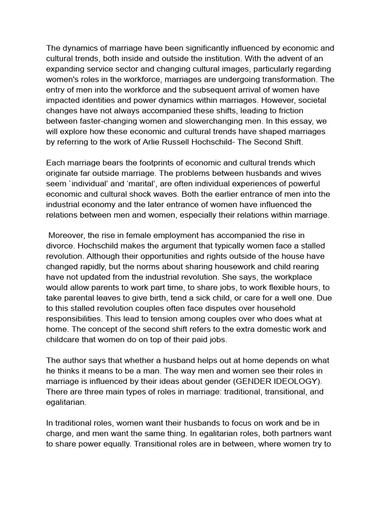 Second Shift | PDF
