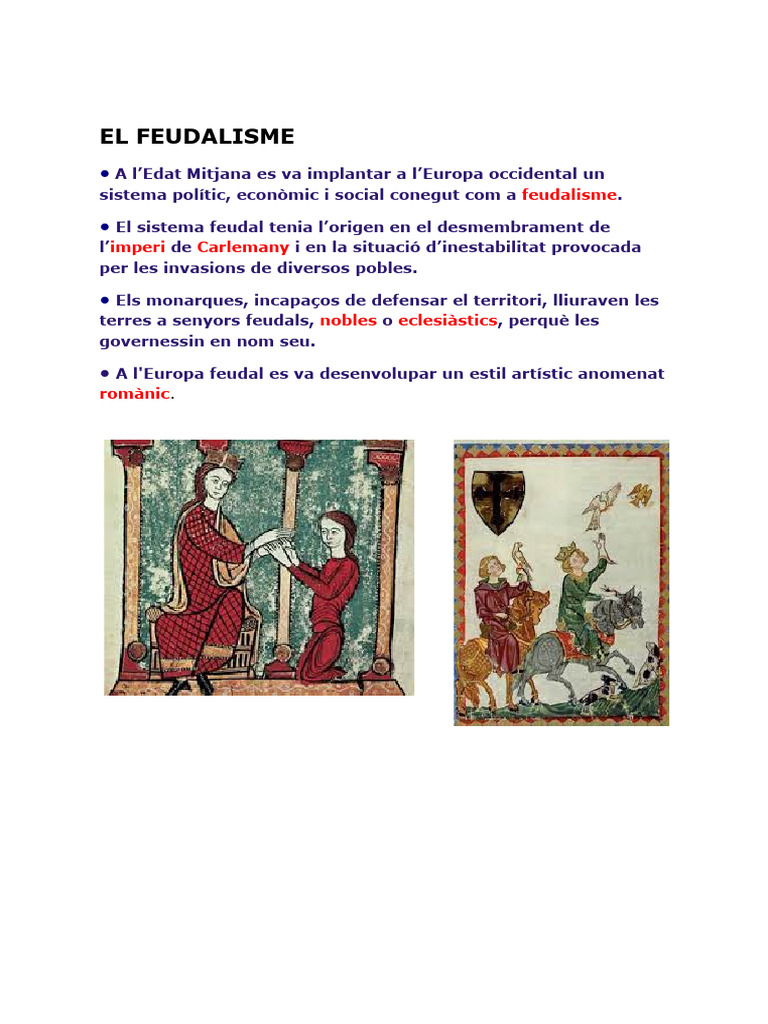 El Feudalisme | PDF