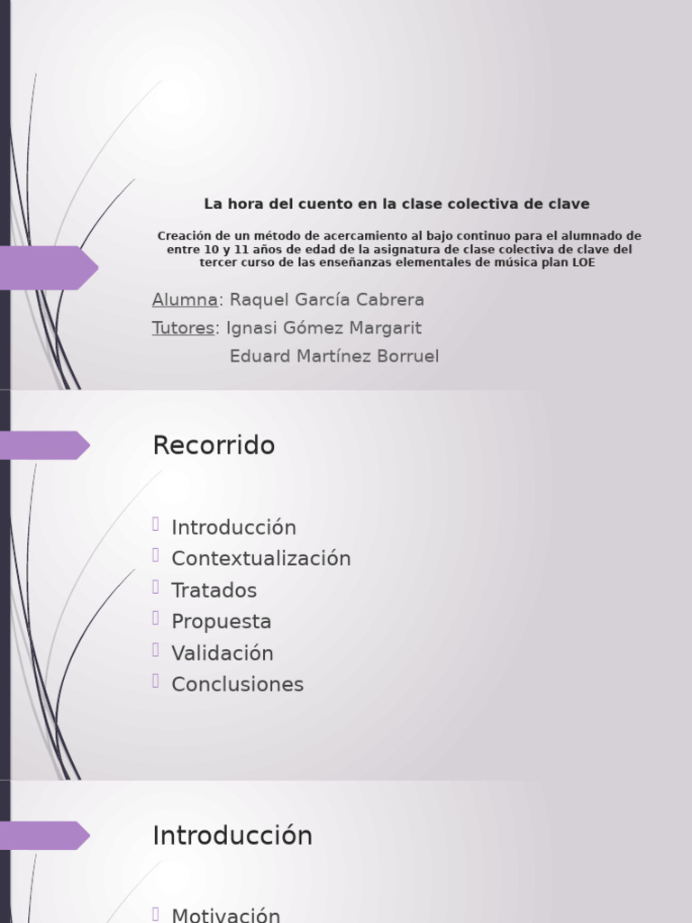 EJEMPLO - Presentación TFM | PDF