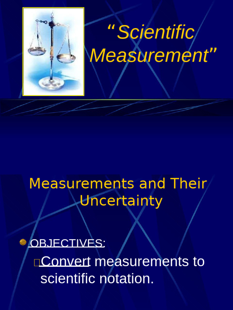 LESSON 6 Scientific Measurement | PDF
