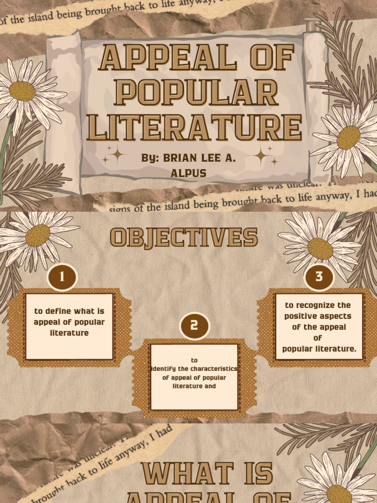 Appeal of Popular Literature | PDF