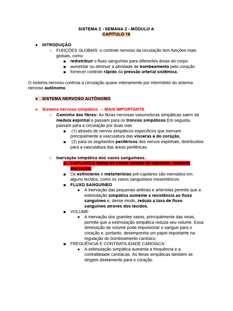 Cap 18 - Sistema 2 - Semana 2 - Módulo A | PDF