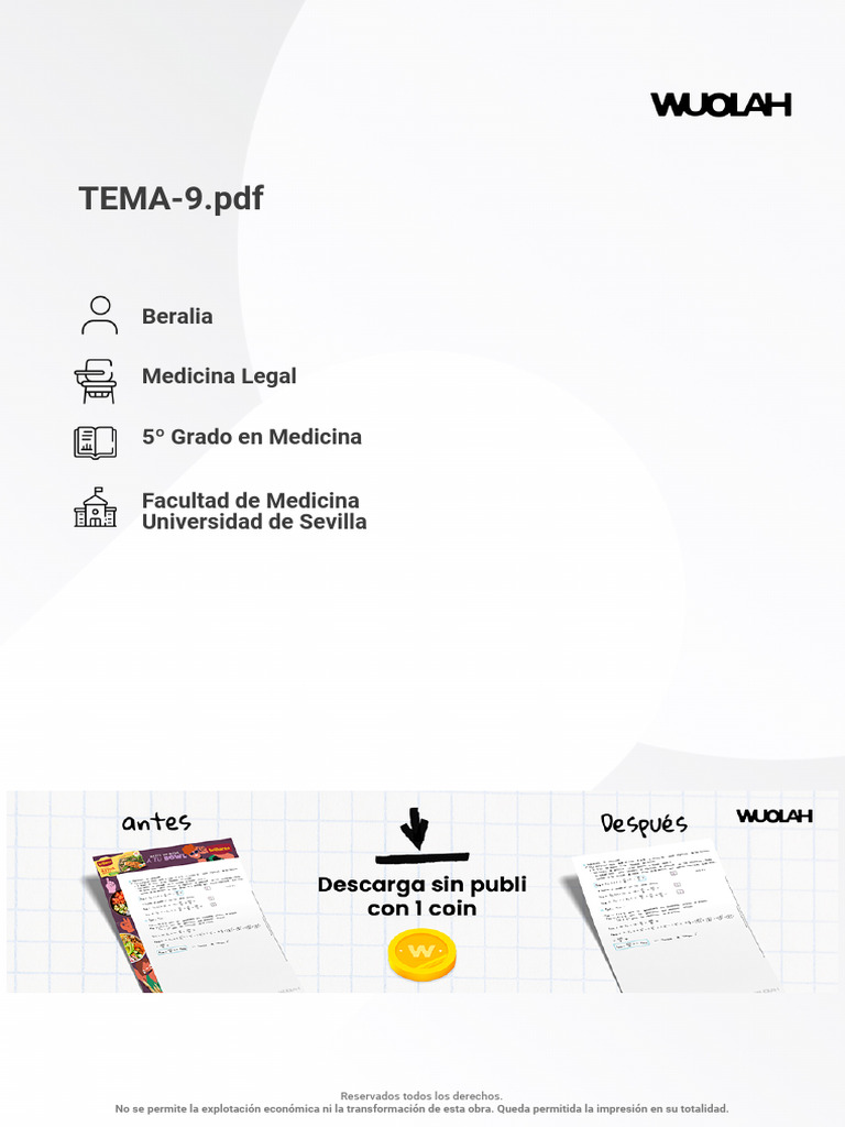 Wuolah Free TEMA 9 | PDF