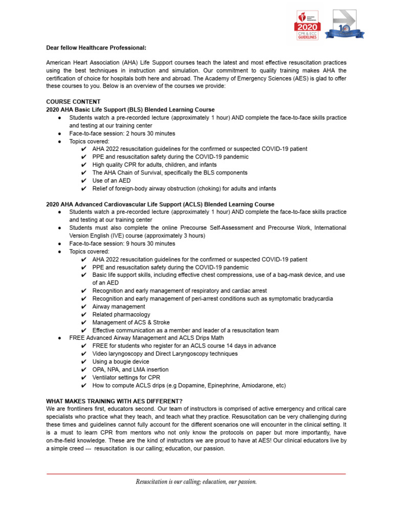 AES Manila Registration Instructions | PDF