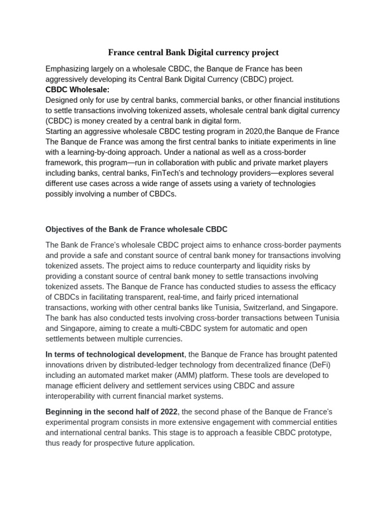 CBDC Docx1 | PDF