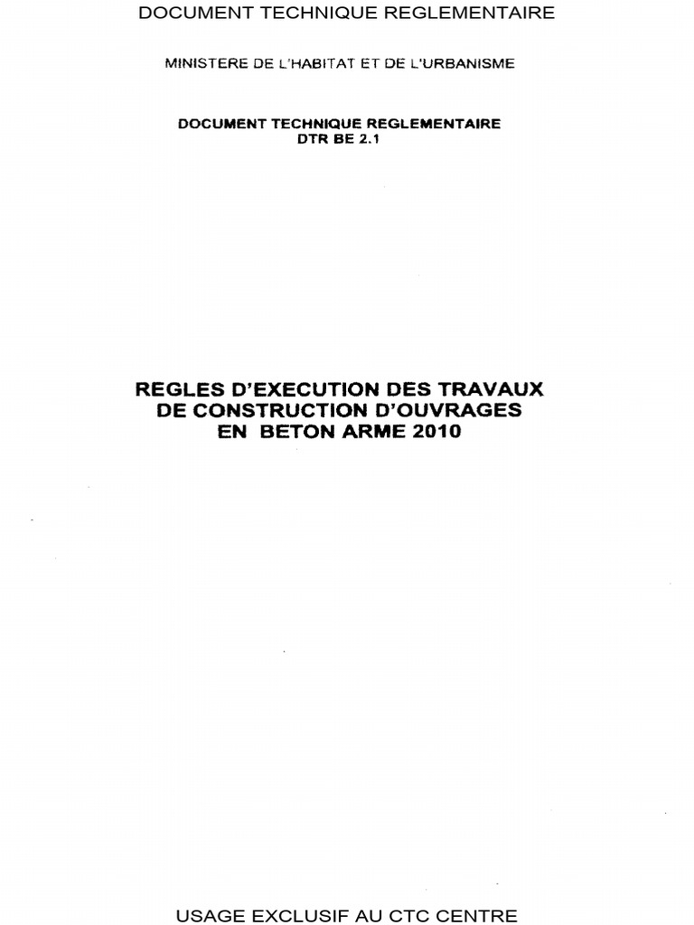 DTR BE 2.1 Version 2010 CR | PDF