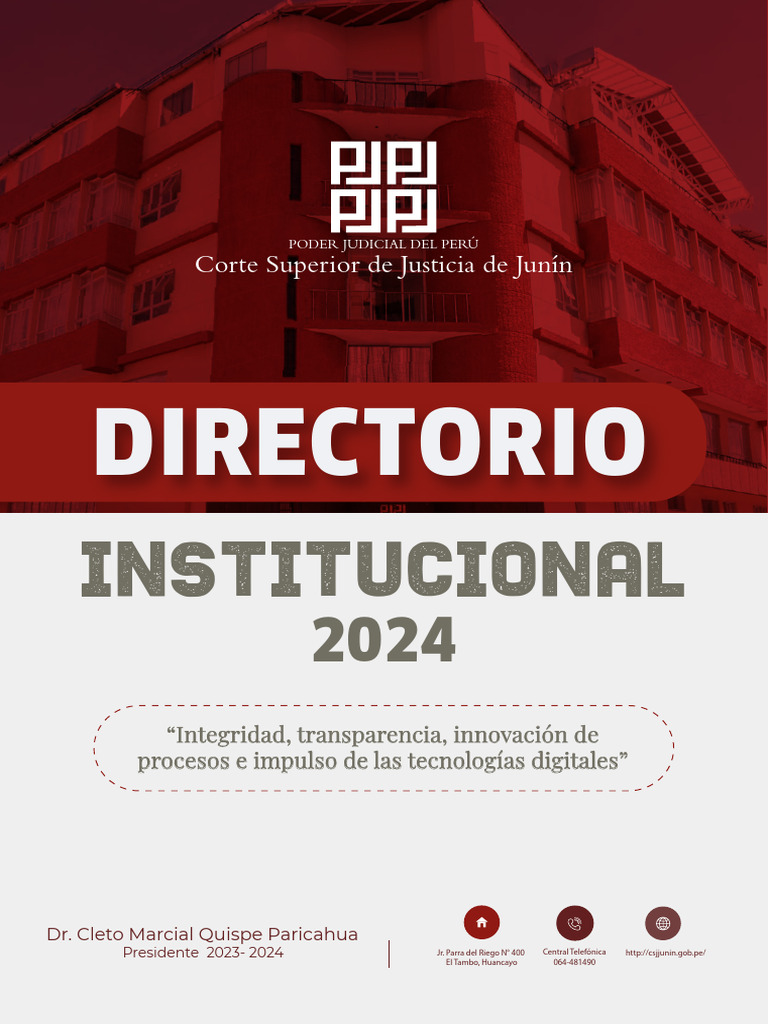 Directorio Institucional Enero 2024 | PDF